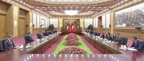 独家视频丨习近平会见比利时首相：中欧之间需要架更多的“桥”习近平比利时首相中欧新浪新闻