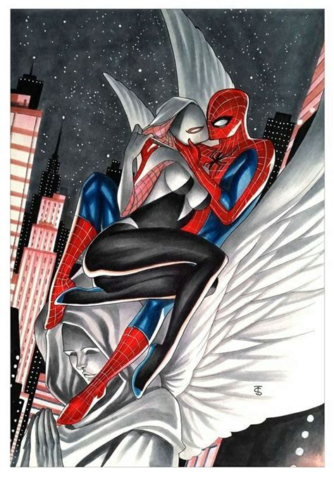 Una Segunda Oportunidad Spider Gwen Y Spider Man La Cita Gwen