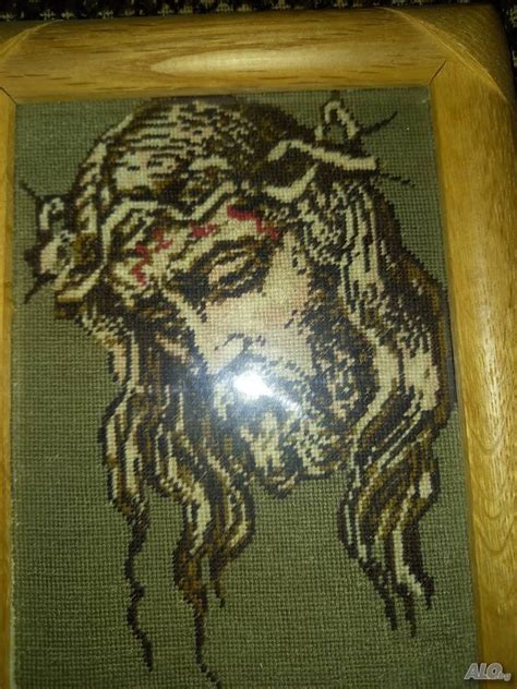 Продавам гоблен Гоблени Бяла Слатина Продавам рамкиран гоблен ”Исус с трънния венец”