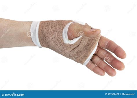 Bandaged Female Leg And Lower Leg With Gauze Bandage Proper Self Help