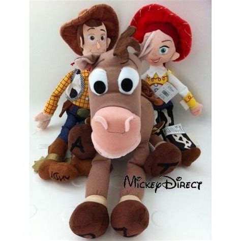 Disney Store Pixar Toy Story 3 Stuffed Set Jessie 16 Woody 18