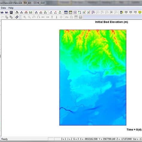 Select Cche2d Coast Model To Import A Dem File Download Scientific