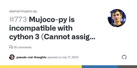 Mujoco Py Is Incompatible With Cython 3 Cannot Assign Type Void