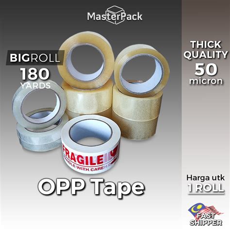 Opp Tape 48mm X 180 Yard Packaging Fragile Tape Stationery Tape 18mm X 120 Yard Cellophane