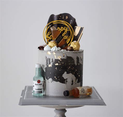 Male 21st Birthday Cakes Alcohol