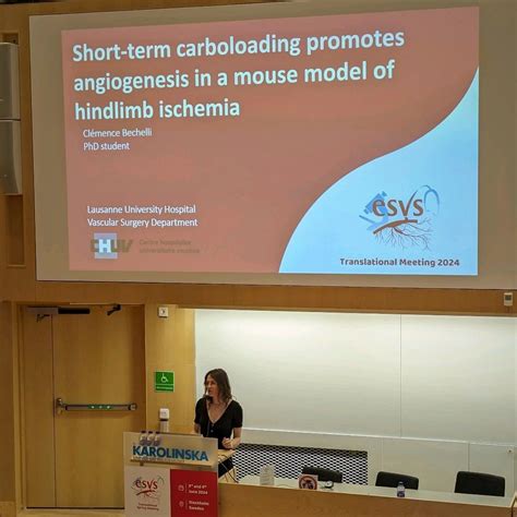 Clémence Bechelli On Linkedin Great Opportunity At Esvs Society To Present My Work In Stockholm