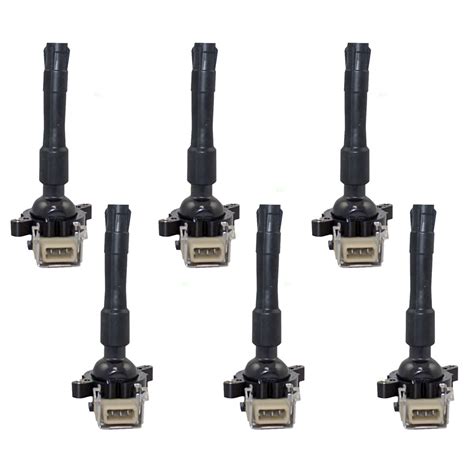 Brock Replacement 6 Piece Set Ignition Spark Plug Coils Compatible With