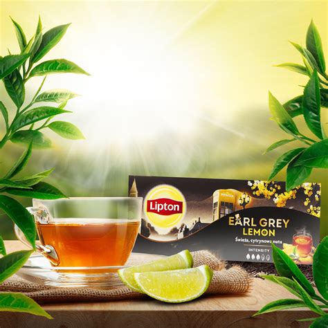 Zestaw Lipton Herbata Czarna EARL GREY I LEMON 2x25 Torebek