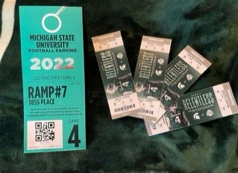 4 Msuohio State Football Tickets Saturday October 8th With Parking