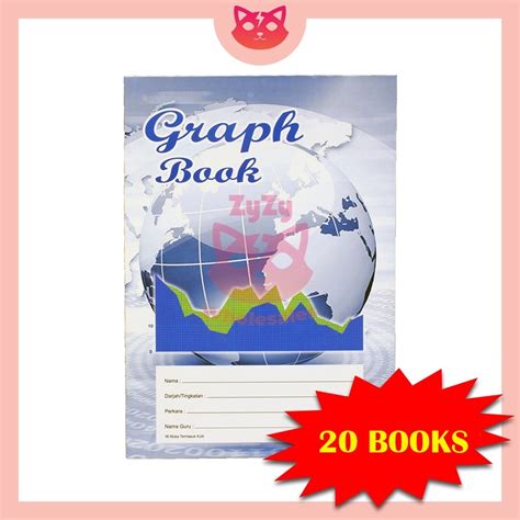 20 Books A4 Graph Book Science Graft Book Buku Graf Buku Sains Graf