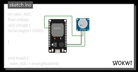 Conversor Analogo Digital Wokwi Esp32 Stm32 Arduino Simulator