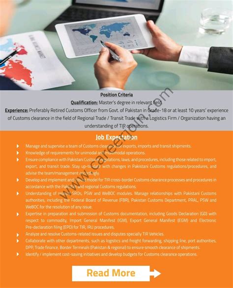 National Logistics Corporation Nlc Jobs Senior Manager Manager Customs