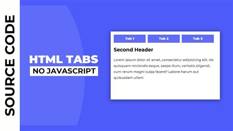 How To Create Tabs With Html And Css Html Tab Youtube