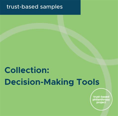 templates and samples — trust based philanthropy