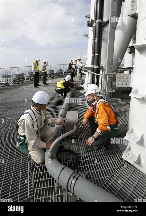 TOKYO Japan An Apparatus Pipe At C Installed Meters Above Ground To Measure Lightening