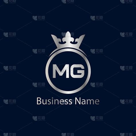 初始字母 Mg 徽标模板设计