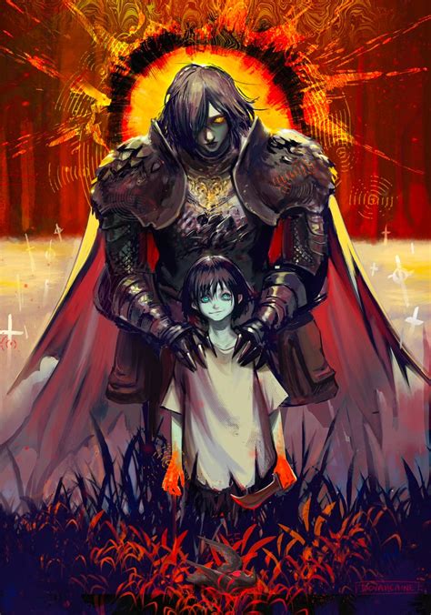 Tarnished Lord Of The Frenzied Flame And Pidge Elden Ring Drawn By