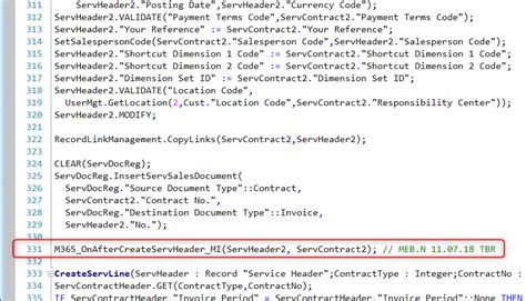 Event Request Codeunit 5940 Function Createservheader · Issue 3154