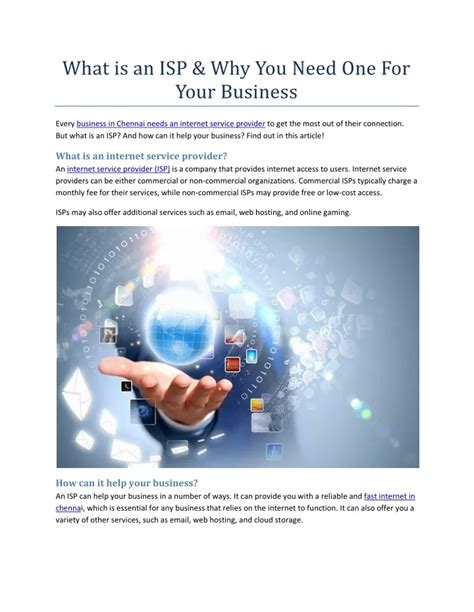 Ppt What Is An Isp Why You Need One For Your Business Powerpoint Presentation Id