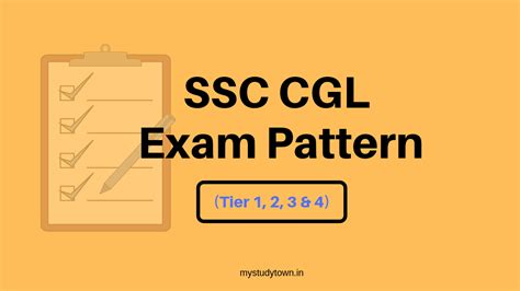 SSC CGL 2021 Exam Pattern In Detailed Tier 1 2 3 4 MyStudyTown