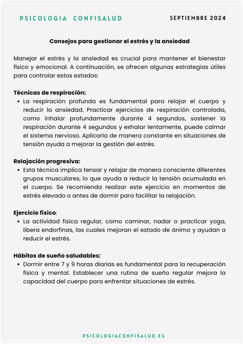Ansiedad O Estrés InfografÍa Completa 3 Confisalud Psicología