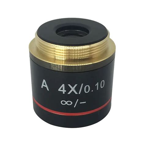 4x Achromatic Infinite Infinity Plan Objective Lens For Biological