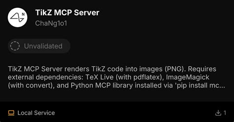 Tikz Mcp 서버 Mcp Servers · Lobehub