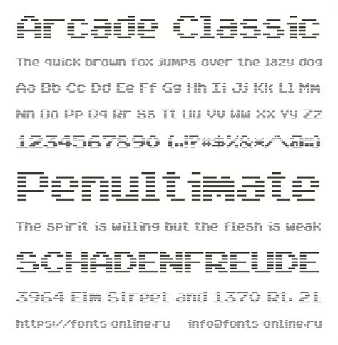 Arcade Classic Font