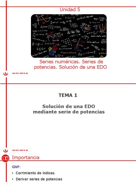 Sesión 142b Solución De Una Edo Mediante Series De Potencia Pdf