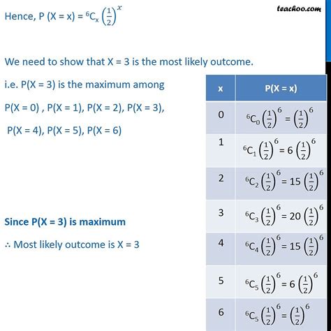 Question 8 Suppose X Has Binomial Distribution B 6 1 2