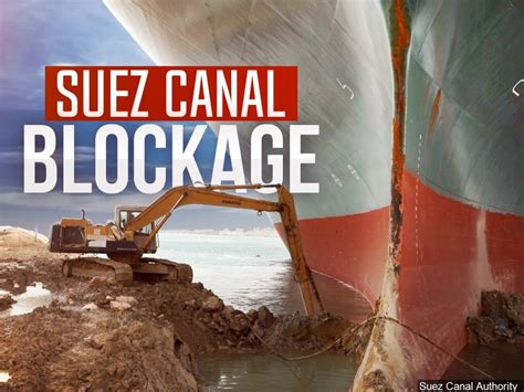 Ship Partially Refloated But Still Stuck In Suez Canal