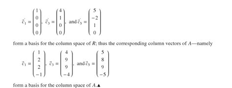 What Are The Row Spaces Column Spaces And Null Spaces In Linear