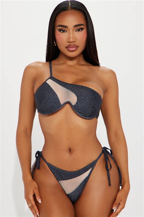 Clarice Underwire 2 Piece Bikini Black Fashion Nova