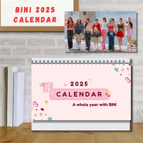 Bini 2025 Mini Desk Calendar Fan Made Diy Shopee Philippines