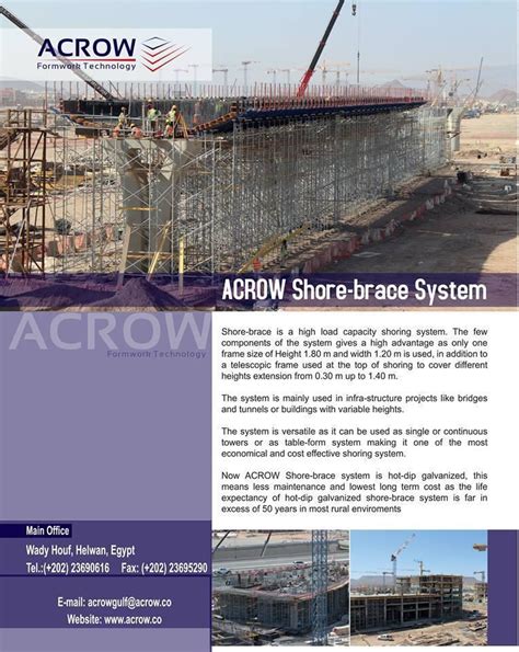 Acrow Formwork Technology On Linkedin Acrow Shore Brace System