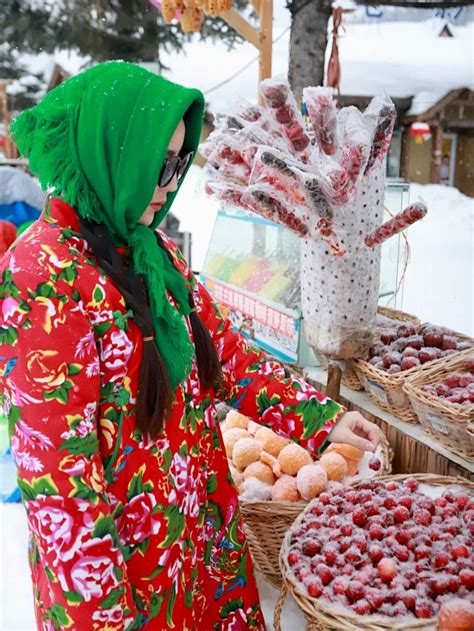 雪乡东北花棉袄 花瓣网