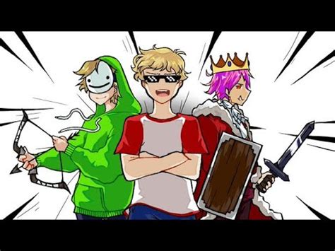 Tommyinnit Dream And Technoblade Team Up Dream Smp War Youtube