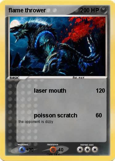 Pokémon Flame Thrower 32 32 Laser Mouth My Pokemon Card