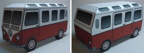 Papermau Volkswagen Kombi Type Ii Paper Model 19 Windows By Papermau