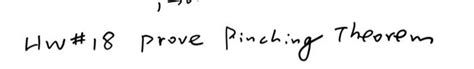 solved hw 18 prove pinching theorem