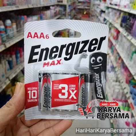 Jual BATERAI ENERGIZER MAX E92 BP6 SIZE AAA A3 ISI 6 PCS Di Lapak