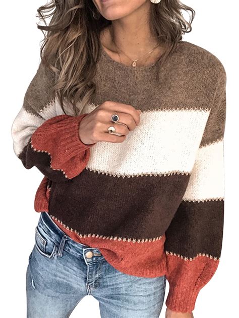 Shop Authentic Buy Online Here Winter Womens Long Sleeve Knitted Baggy Sweater Jumper Oversized