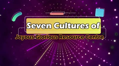 Seven Cultures Of Jgrc Youtube