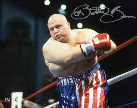 Eric Butterbean Esch Signed Boxing Action In Usa Trunks 8x10 Photo