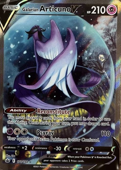 Galarian Articuno V Pokemon Cards Price Guide Sports Card Investor