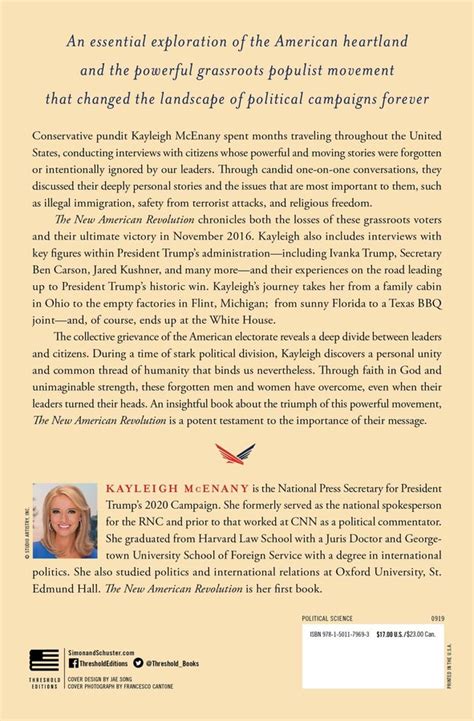The New American Revolution Book By Kayleigh Mcenany Official