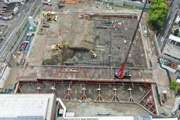 定点写真 作業状況 岡山市新庁舎建設工事作業所