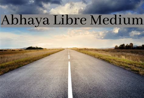 Abhaya Libre Medium Font