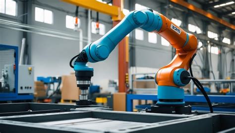 A Yellow Robotic Arm In An Industrial Setting Showcases Automation