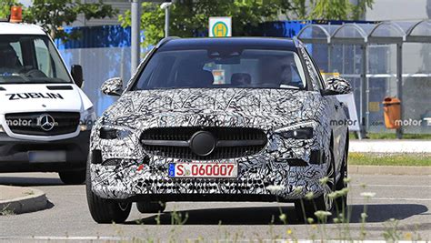 New Mercedes Benz C Class Estate 2021 Makes Spy Photo Debut Mercedes